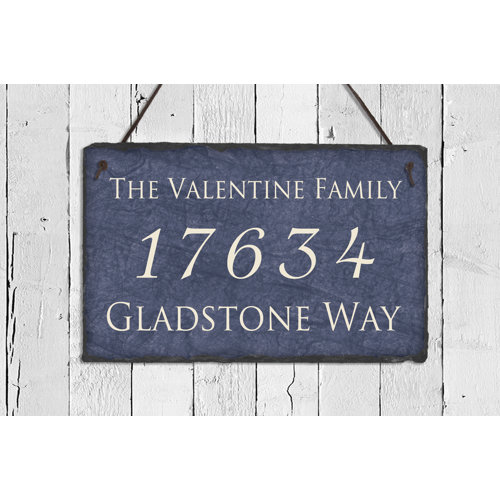 SassySquirrelInk Sassy Squirrel Ink Personalized Slate Stone Address ...