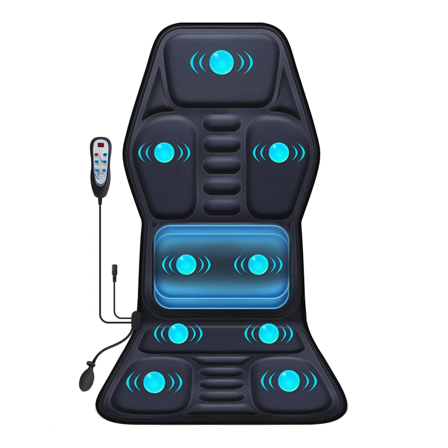 Inbox Zero Hodess Massage Seat Cushion7 Vibration Massage Nodesback And Neck Massager