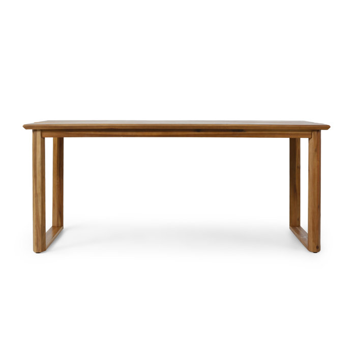 Loon Peak® Varva Wooden Dining Table | Wayfair
