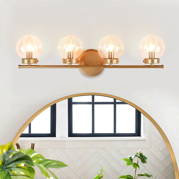 Longshore Tides Arson Metal Barn Light 4-Lights Bathroom Vanity Light ...