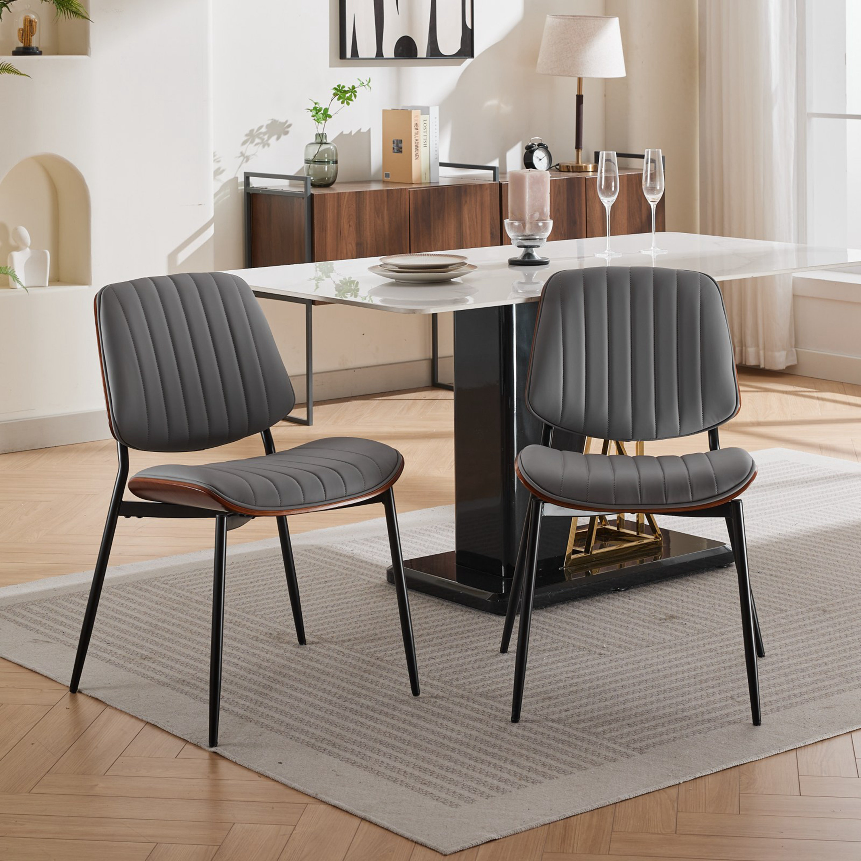 George Oliver Titus Upholstered Dining Chairs - Wayfair Canada