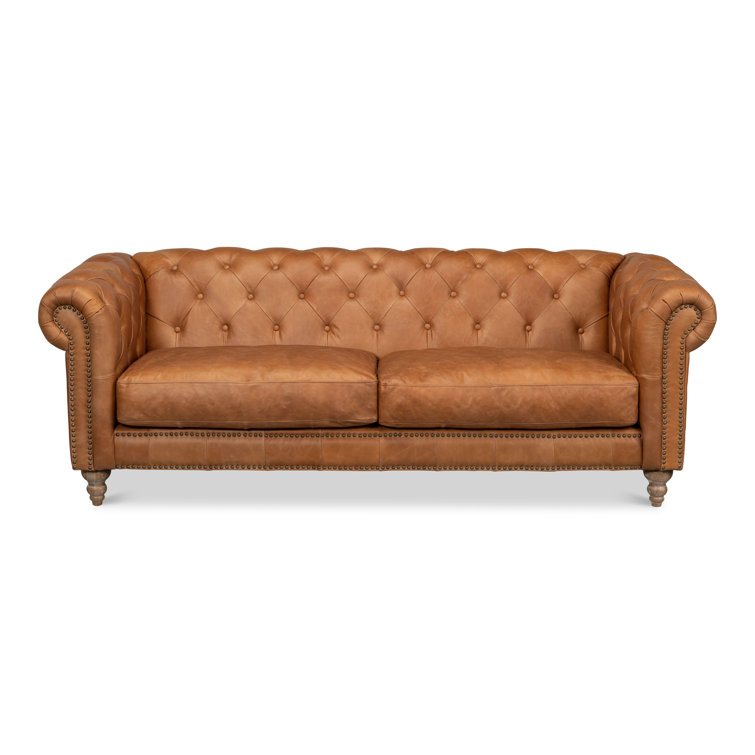 Sarreid Ltd Kingston Leather Sofa | Perigold