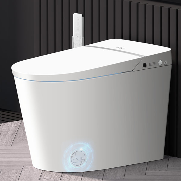 EPLO Smart Bidet Toilet with Low Noise Flushing System,Blackout Flush ...