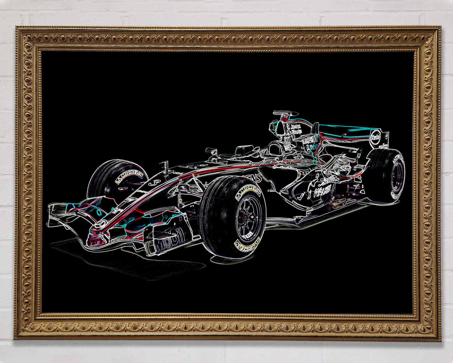 Rosalind Wheeler Formula One Side Profile 2 - Single Picture Frame Art ...