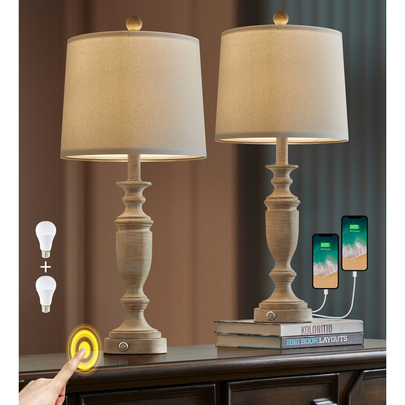 One Allium Way® Callimont 25.5＂Retro Country Lamp, Suitable for ...