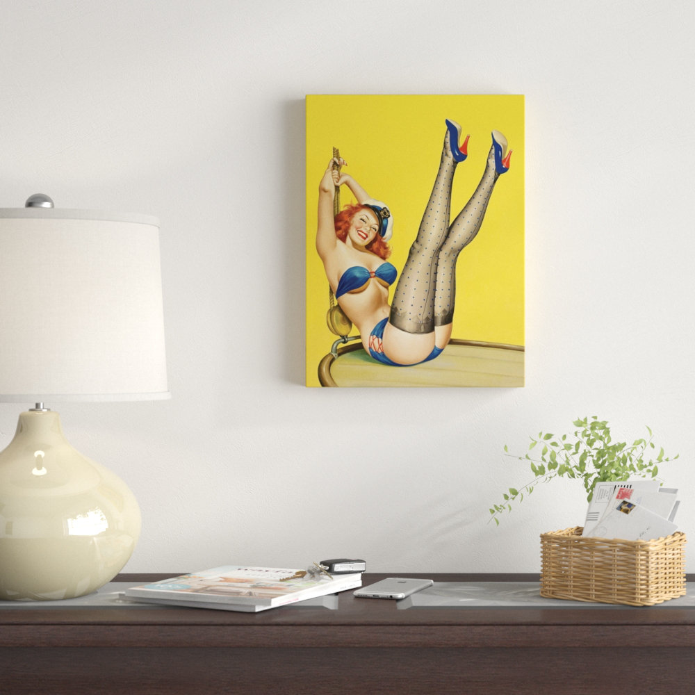Bless international Mid-Century Pin-Ups Flirt Magazine Sailor Girl On Canvas by Peter Driben ...