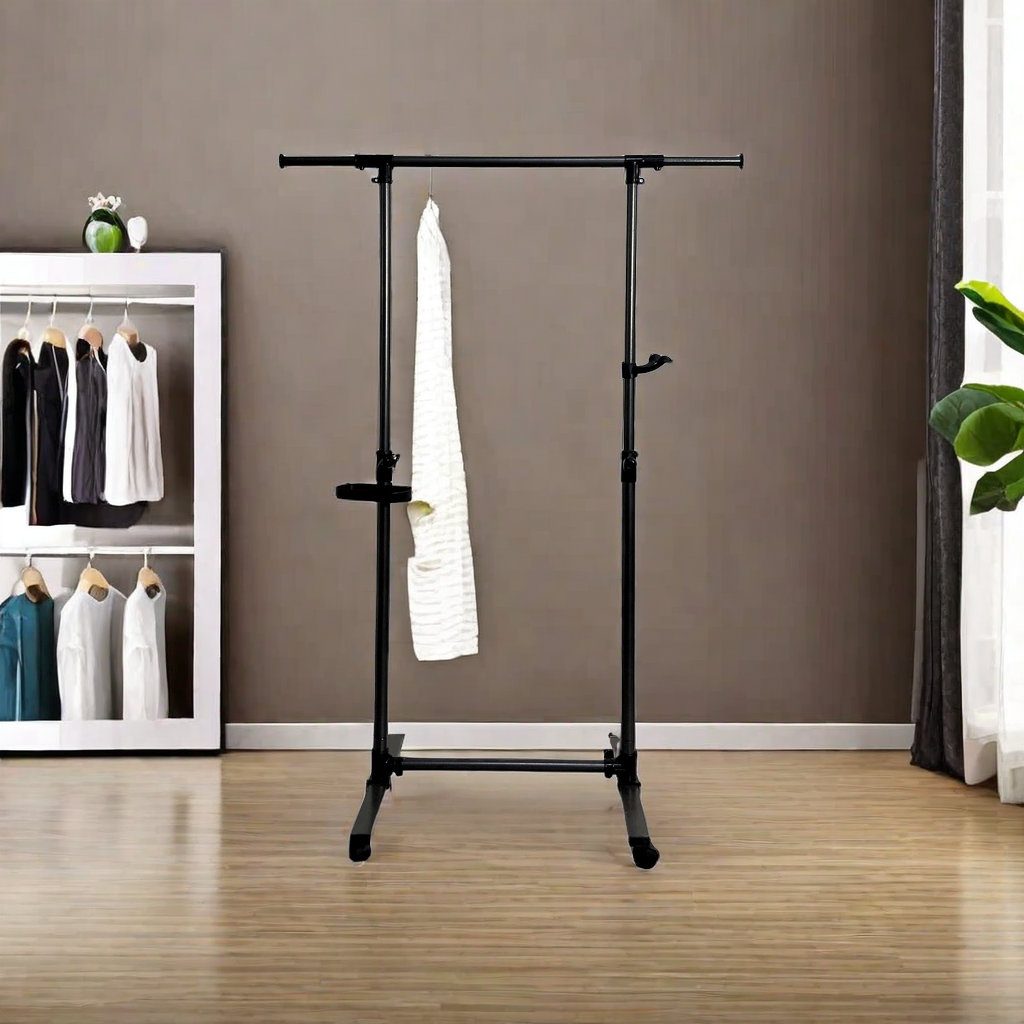 UFURYRIDE Clothes Rack with Wheels - Multi-Functional Garment Rack for ...
