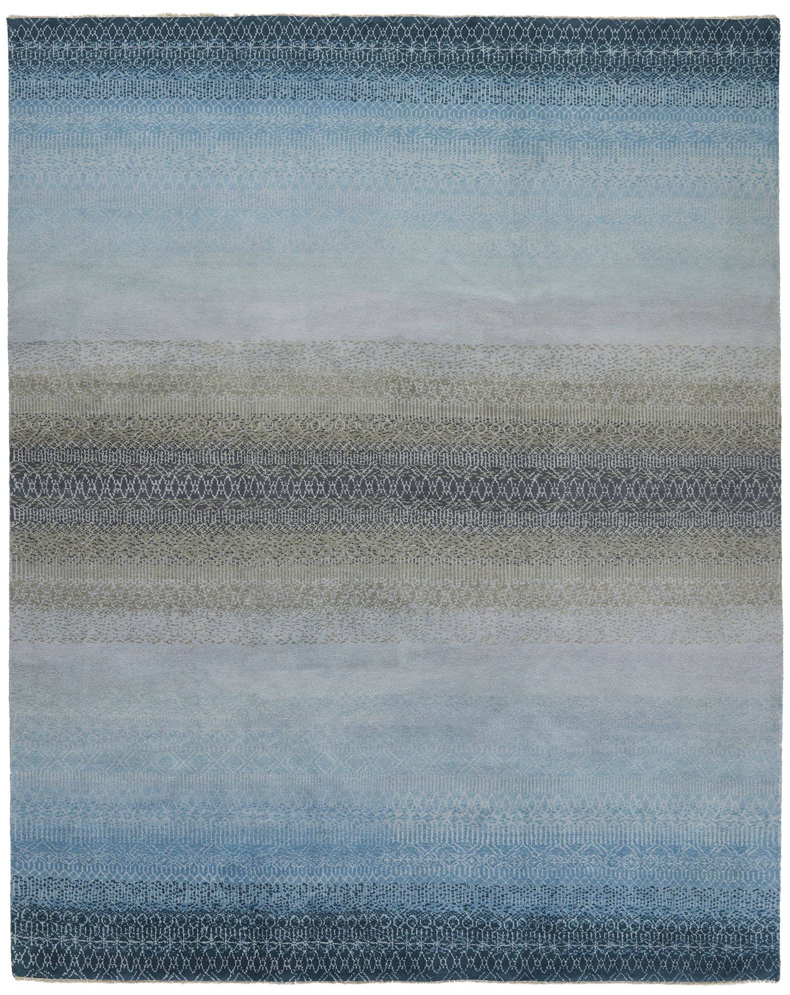 Tufenkian One-of-a-Kind Marakesh 8' x 10' New Age Wool Area Rug in Blue ...