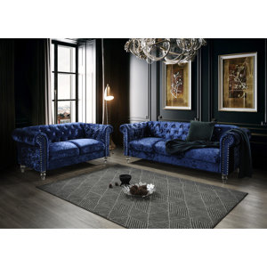 Rosdorf Park Rathbun 2 - Piece Velvet Living Room Set | Wayfair