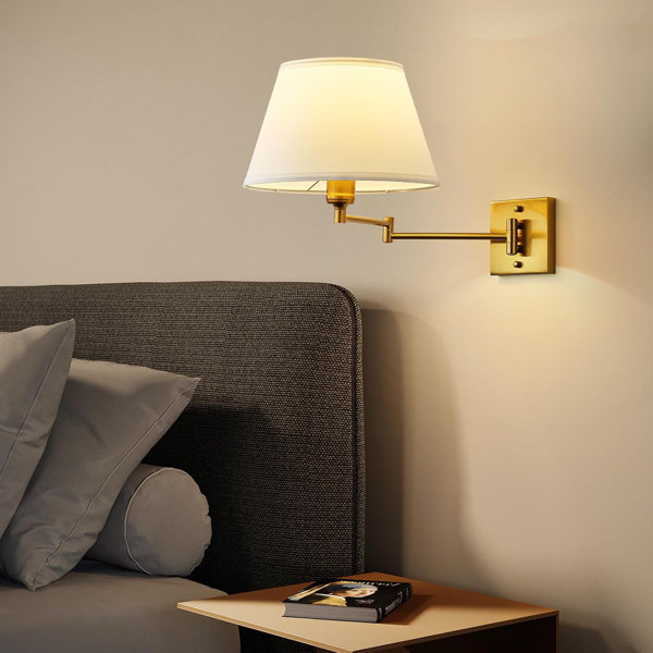 Mercer41 Battery Operated Swing Arm Wall Lamps Set Of 2 With Remote ...