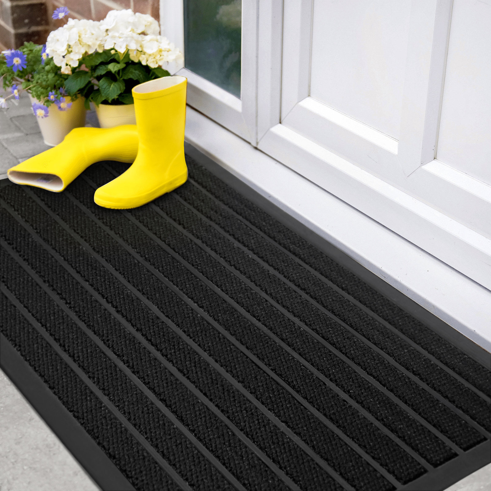 Hokku Designs Gemmell Non-Slip Indoor Outdoor Doormat & Reviews | Wayfair
