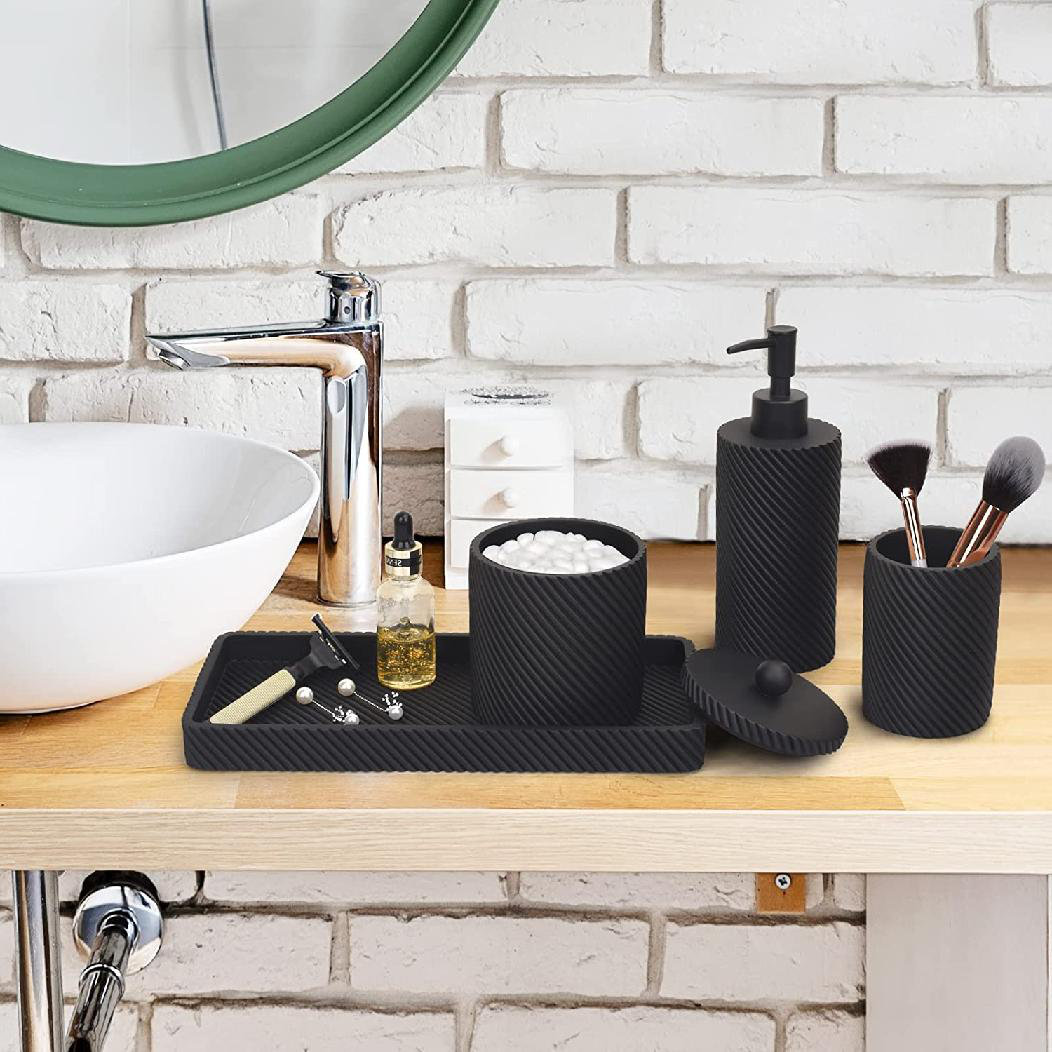 Ebern Designs Obsa 4 Piece Bathroom Accessories Set & Reviews | Wayfair