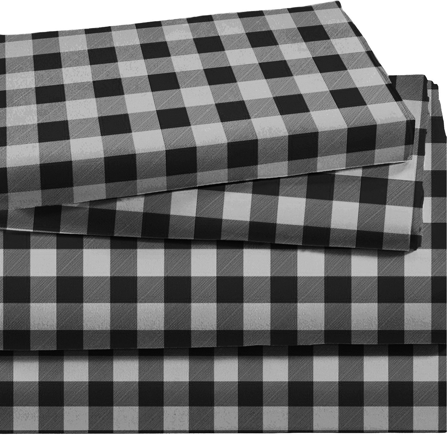 Thread Count Flannel 170 Thread Count Checkered 100% Cotton Flannel ...
