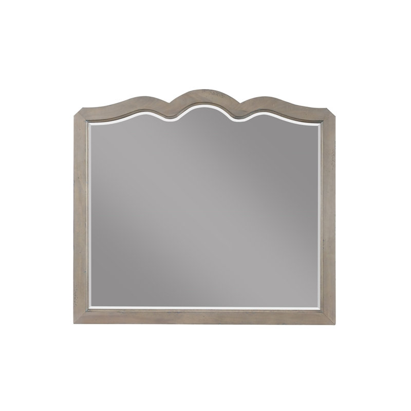 Ophelia & Co. Bridgevine Home Laurel Grove Scallop Shaped Mirror | Wayfair