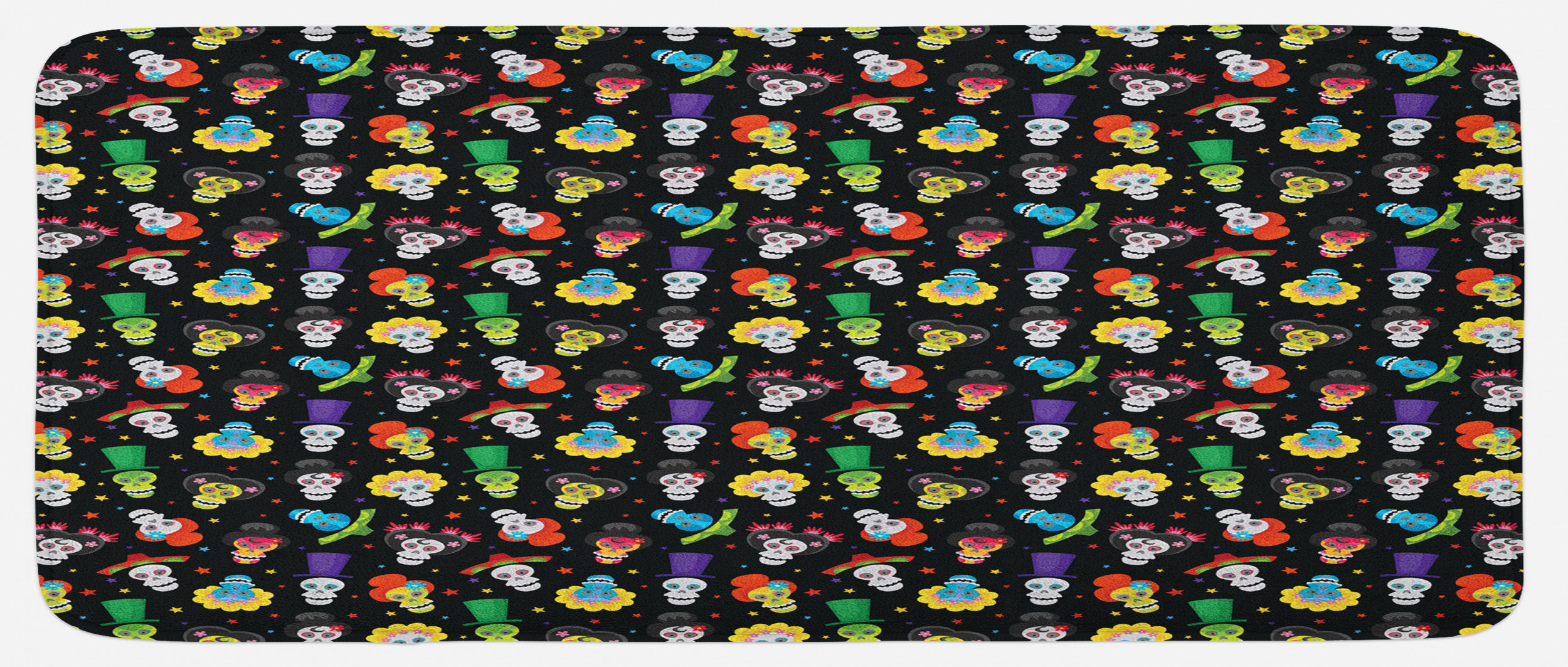 East Urban Home Sugar Skull Kitchen Mat - Wayfair Canada