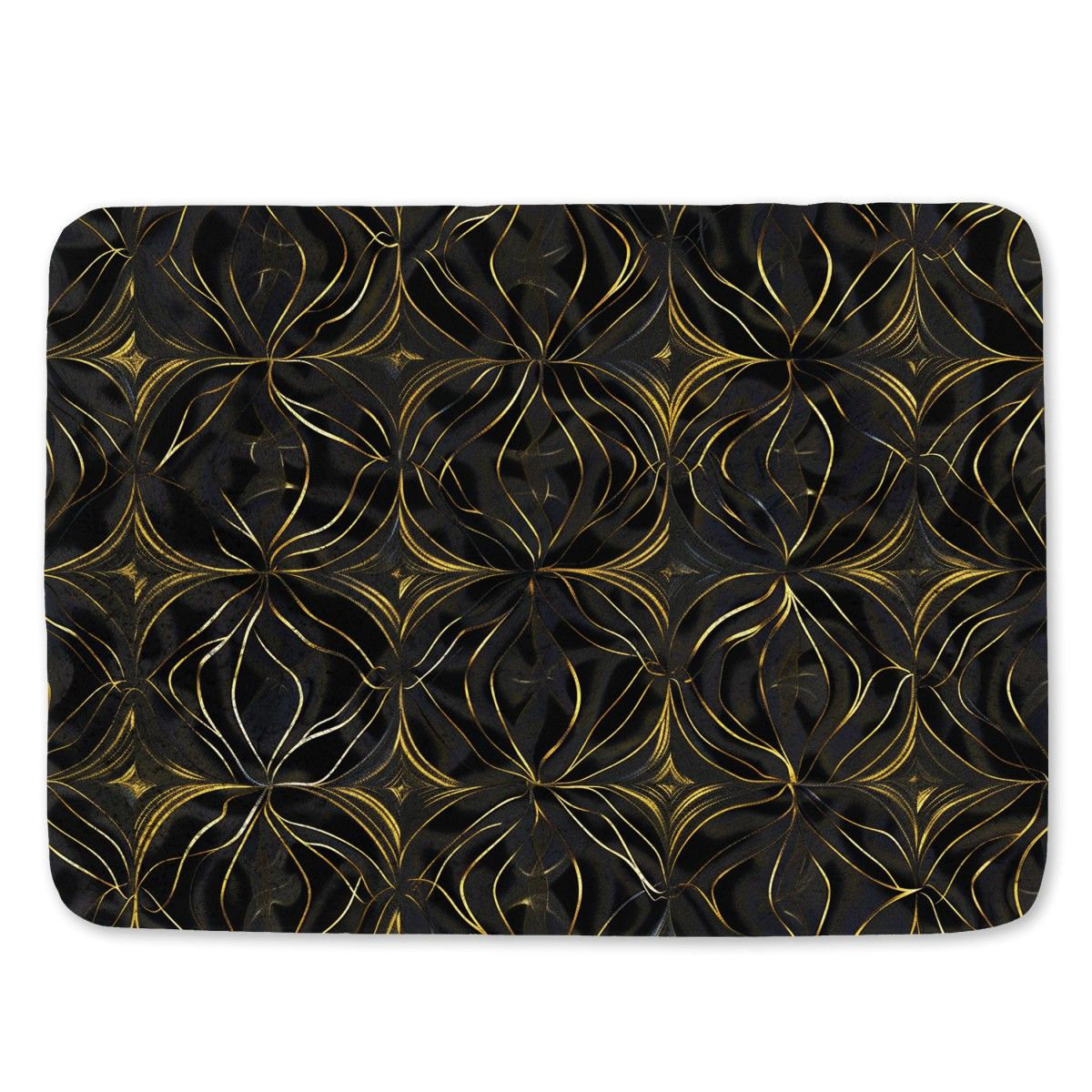 Red Barrel Studio® Geometric Abstract Bath Mat Artwork Bathroom Decor ...