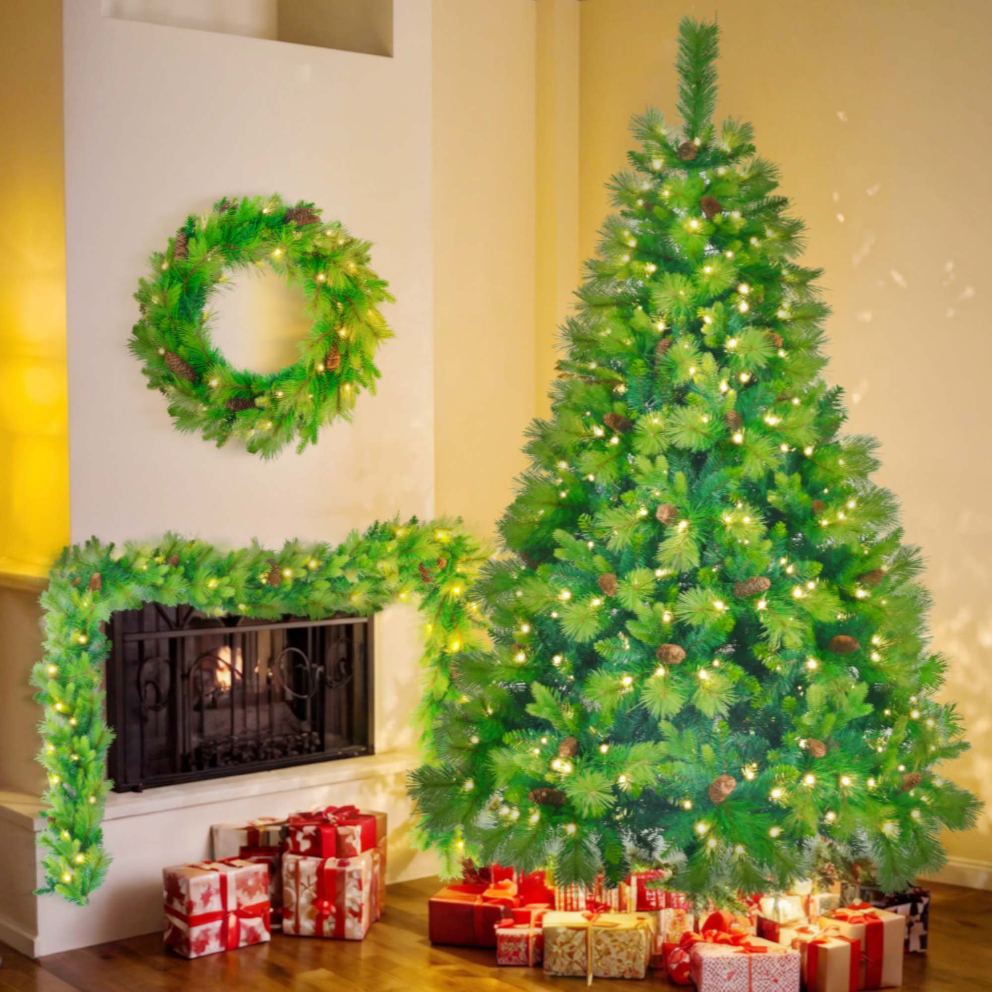 The Holiday Aisle® 6' Lighted Christmas Tree | Wayfair