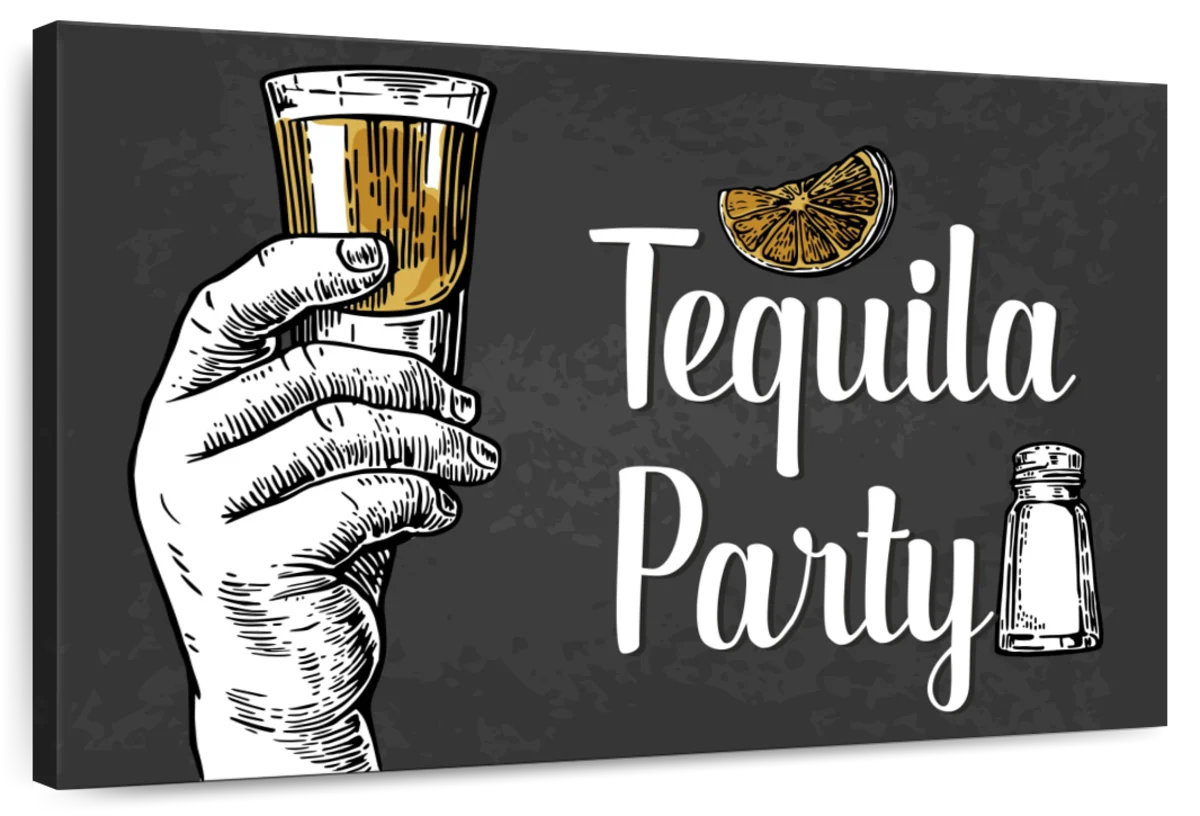 Rosalind Wheeler Tequila Party Typography Wall Sign | Wayfair