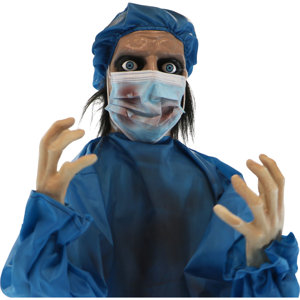 Haunted Hill Farm Life-Size Scary Doctor Halloween Animatronic with ...