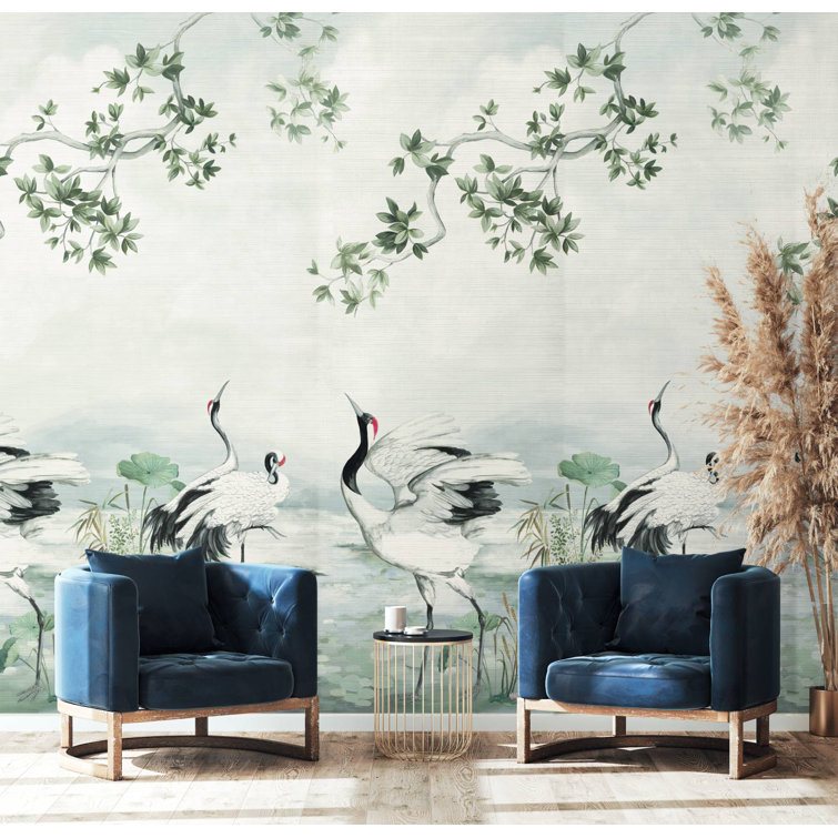 Wildon Home® Arboles Grass Cloth Wall Mural | Wayfair