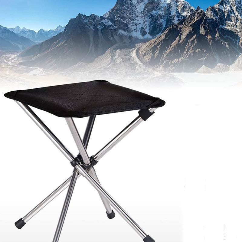 Arlmont & Co. Foldable & Portable Camping Stool, Small Folding Stool ...