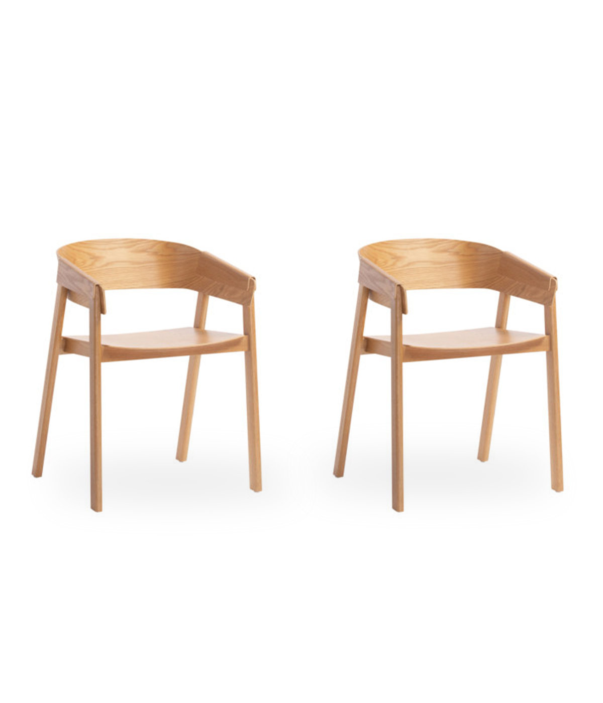 Corrigan Studio® Modern And Simple Solid Wood Ash Wood Armrest And ...