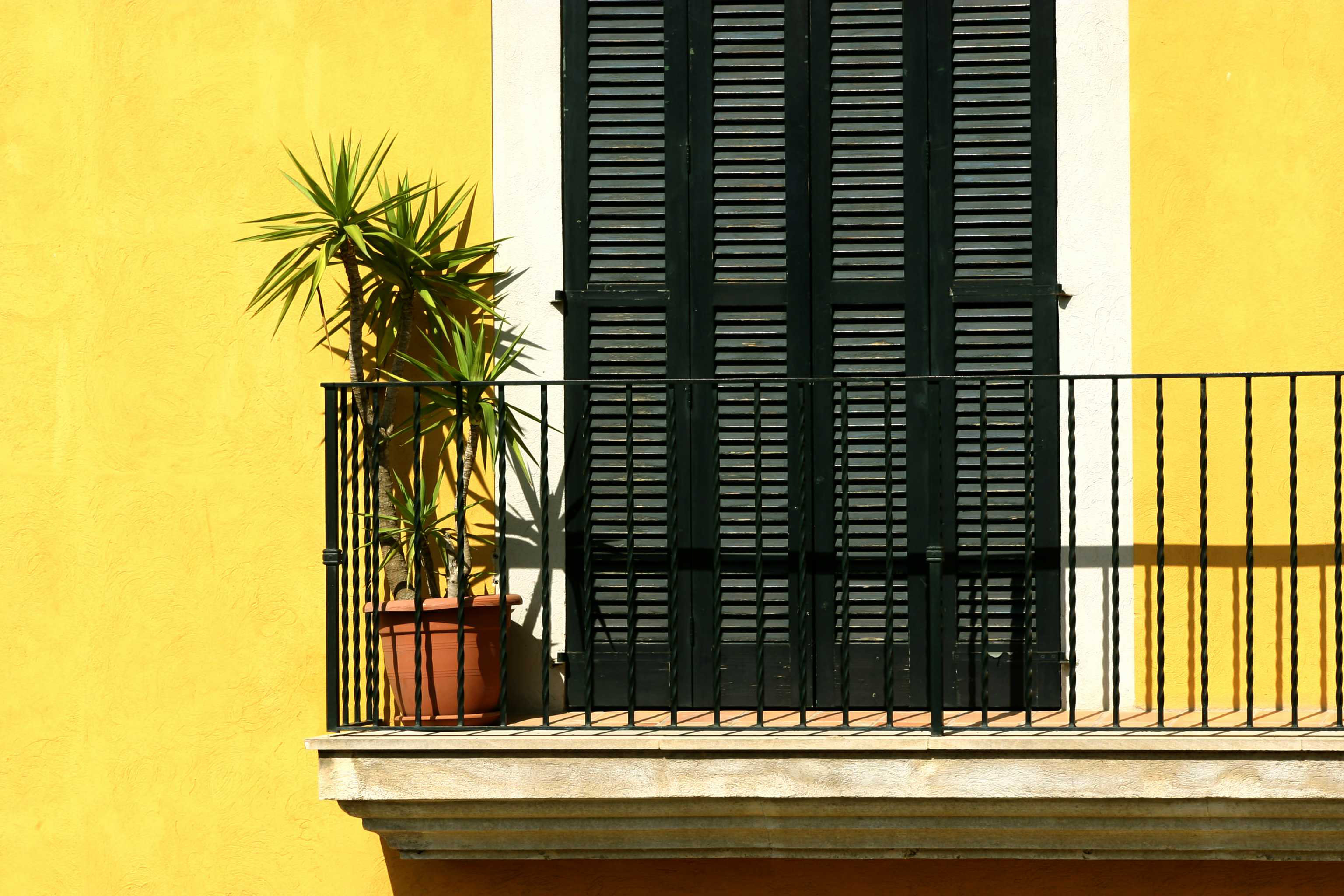 Ebern Designs Mediterranean Balcony 2 - Wrapped Canvas Photograph | Wayfair
