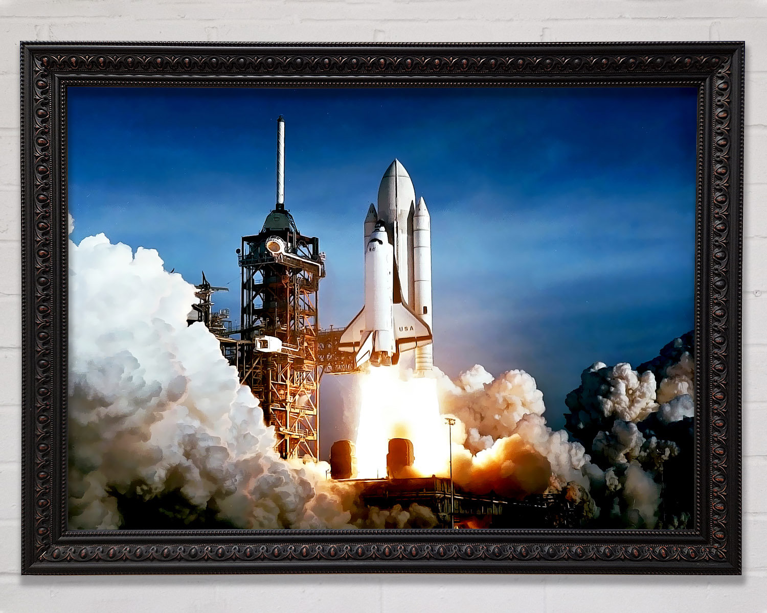 Williston Forge Space Shuttle Take Off - Single Picture Frame Art ...
