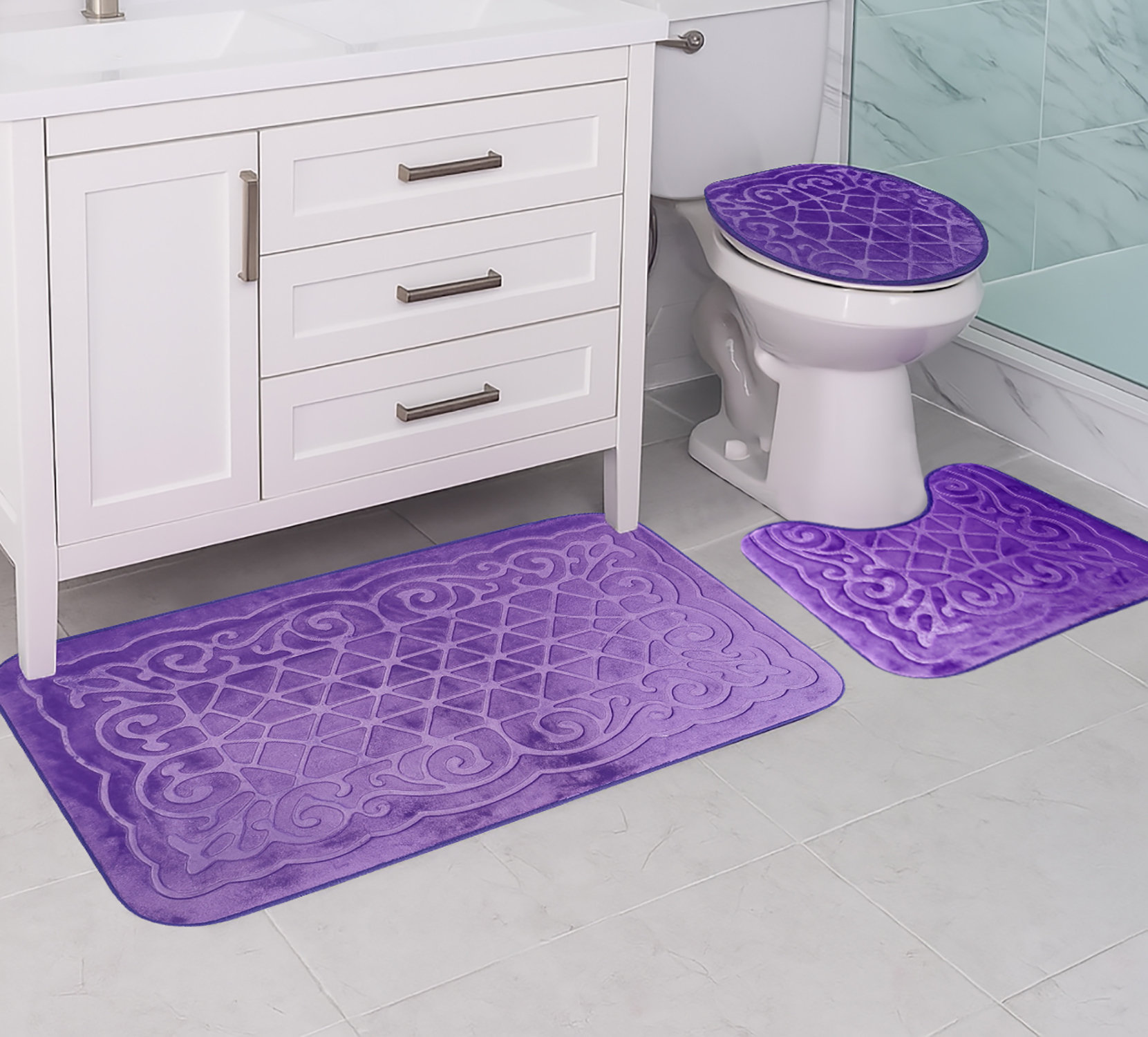 Winston Porter Saveena Bath Rug Set - Wayfair Canada