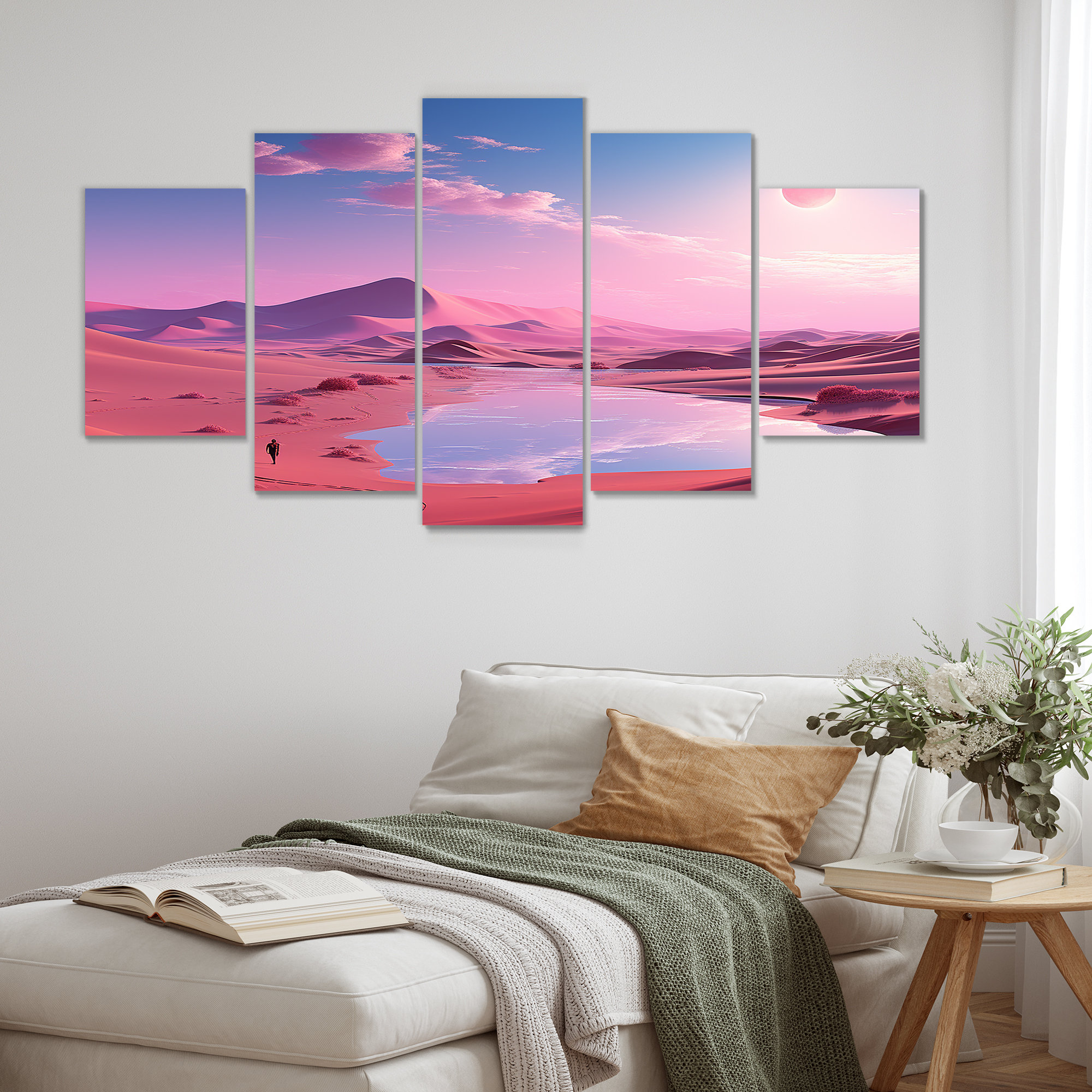 Loon Peak® Space Dreamscape Roseate Sky II - Desert Multipanel Wall Art ...