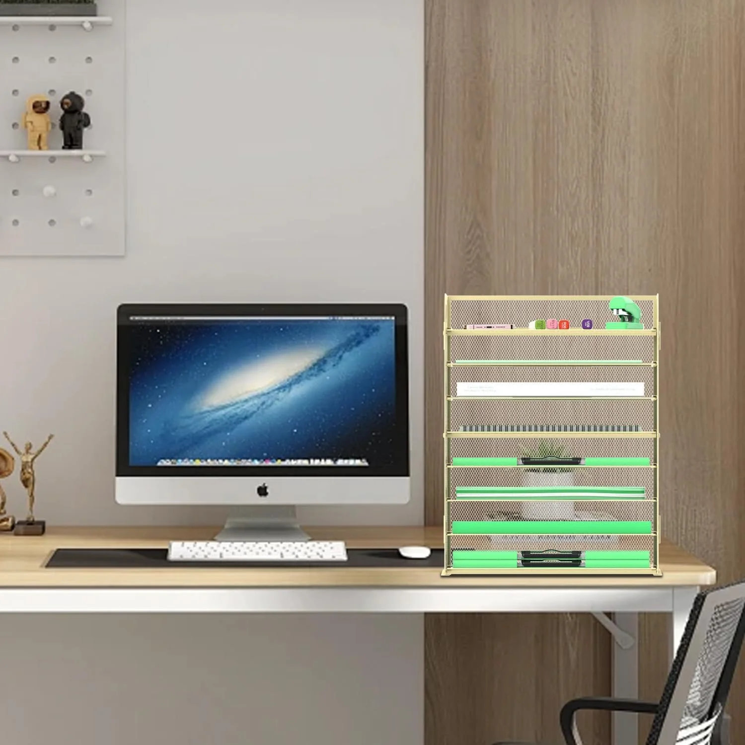 Inbox Zero 8-Tier Paper Letter Tray Organizer With Handles, Desk ...