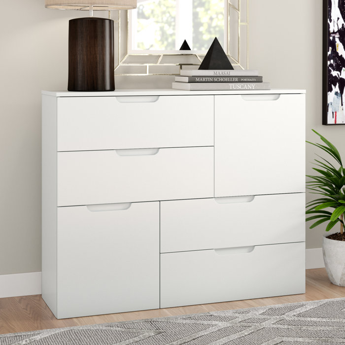 Hashtag Home Warnick 4 Drawer 114.9Cm W Combi Chest & Reviews | Wayfair ...