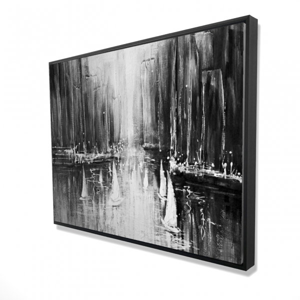Begin Edition International Inc. Grayscale Boats On The Water by Begin ...