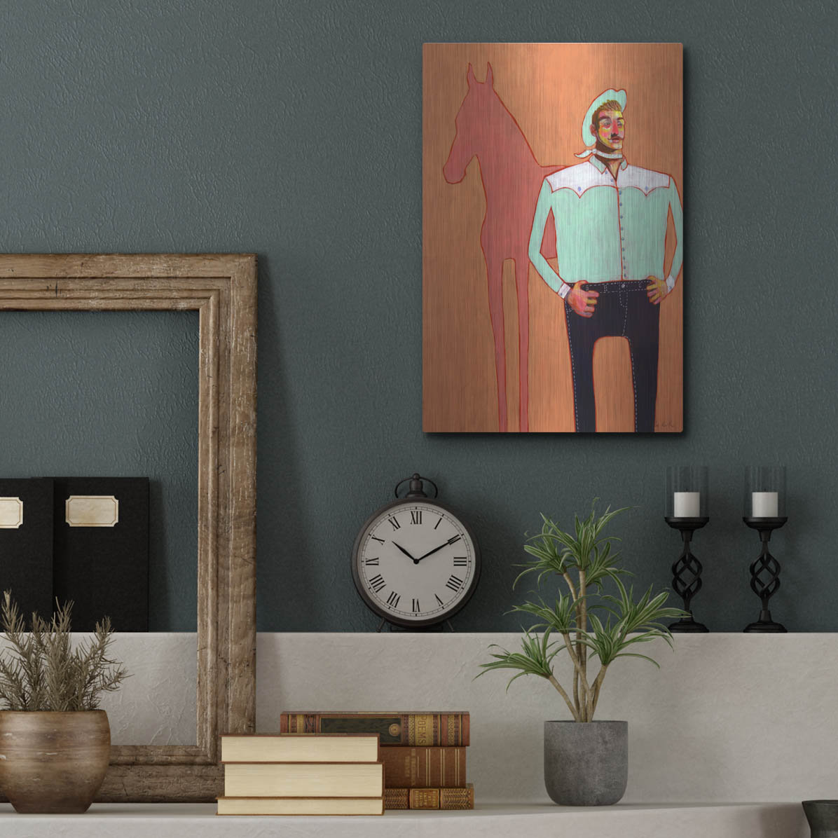 Union Rustic 'The Cowboy' by Bebe Keith Metal Wall Art | Wayfair