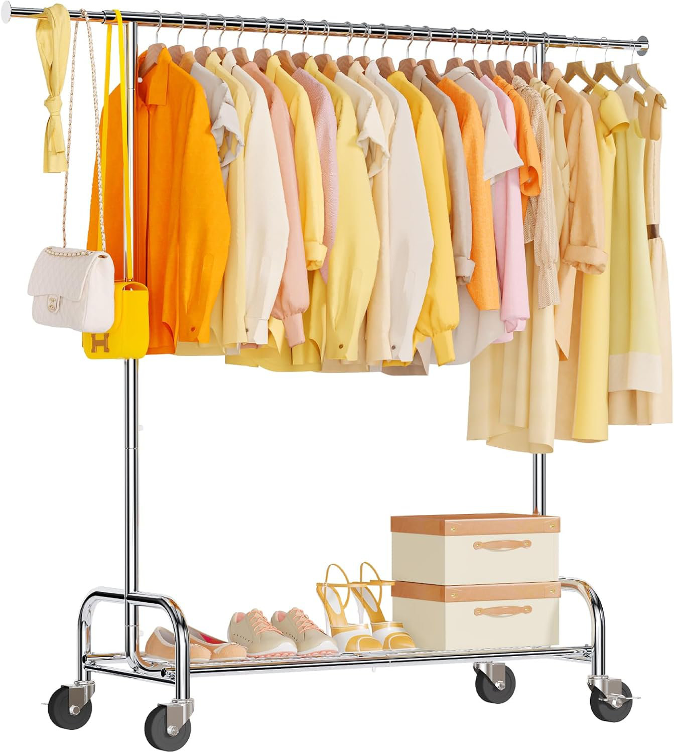 Silodo Metal Garment Rack for Hanging Clothes | Wayfair