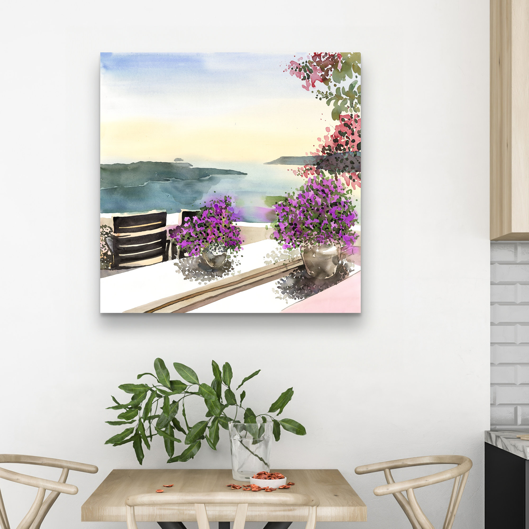 Begin Edition International Inc. Mediterranean sea view - 32"x32" art ...