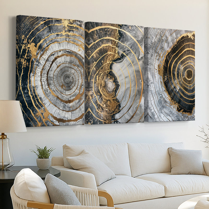 Latitude Run® ABSTRACT Series CCLXXXIV -Custom Wrapped Gallery Canvas ...