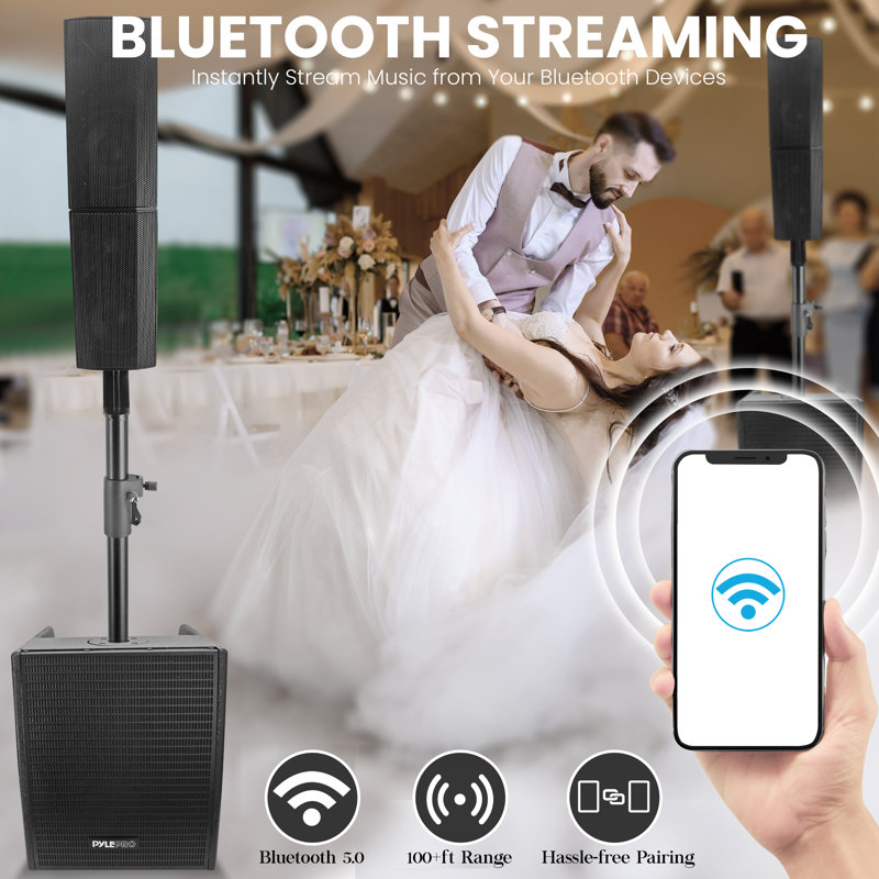 Pyle Line Array Column Speaker - Professional And Compact Sound System ...