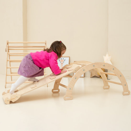 WoodandHearts 102'' W Wood Climber & Reviews | Wayfair