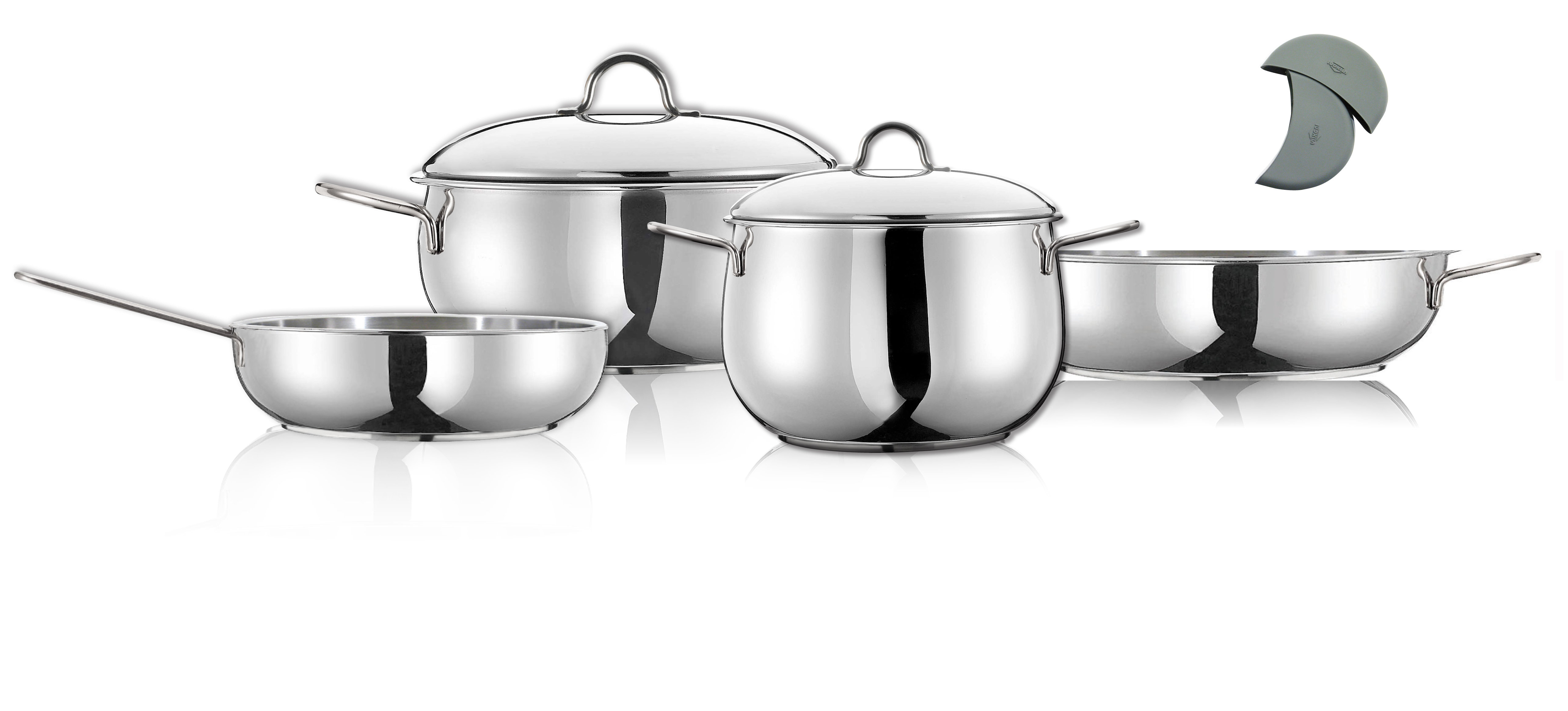 ARIMI Luna 6-Piece Italian Stainless Steel Cookware Set - Wayfair Canada