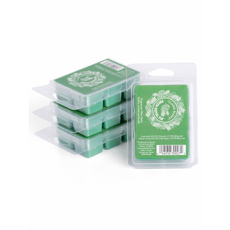 Claire Burke Fragrance Fresh Royal Fir Wax Melt 4pk | Wayfair