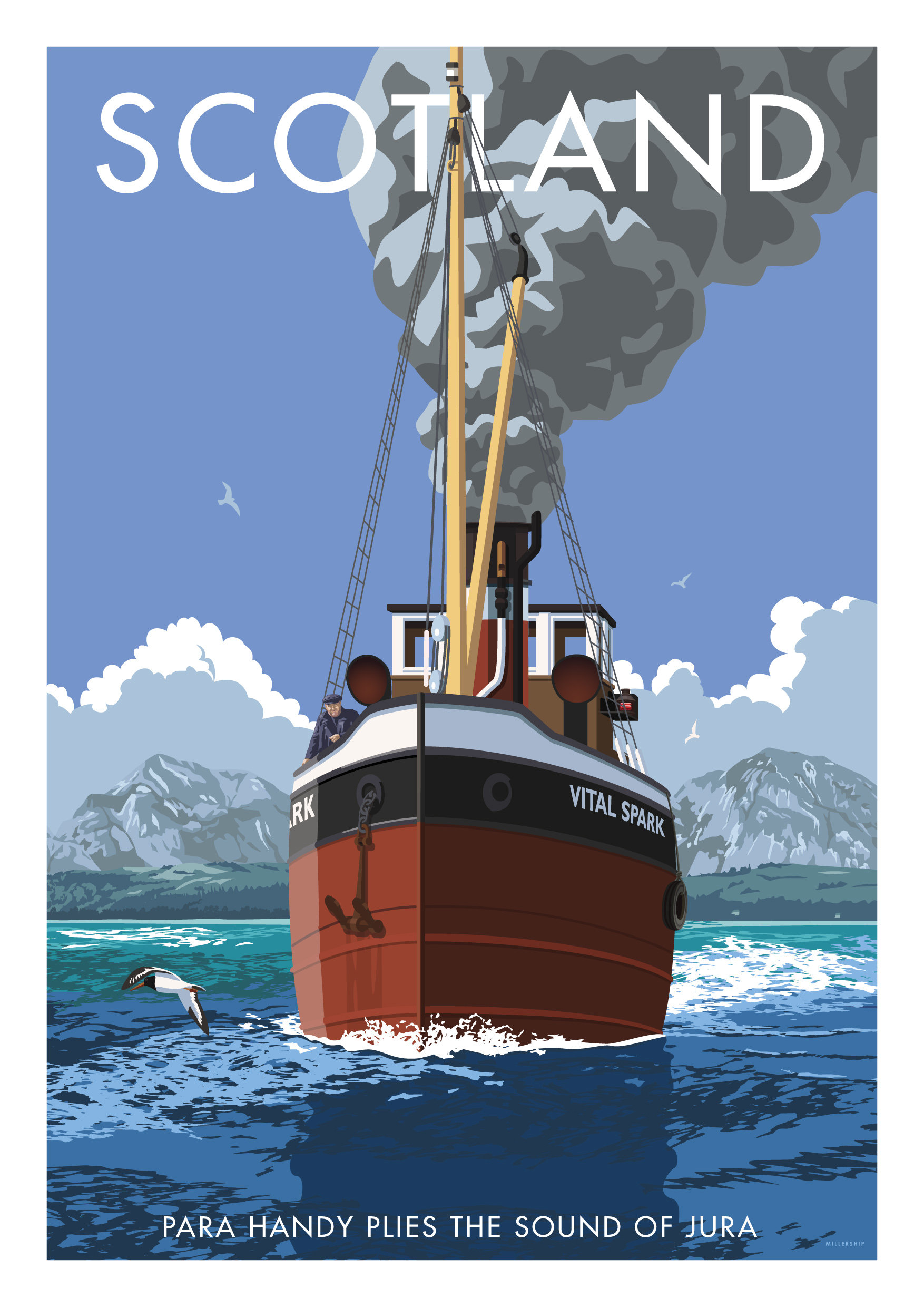 George Oliver Scotland Para Handy by Stephen Millerhsip - Graphic Art ...