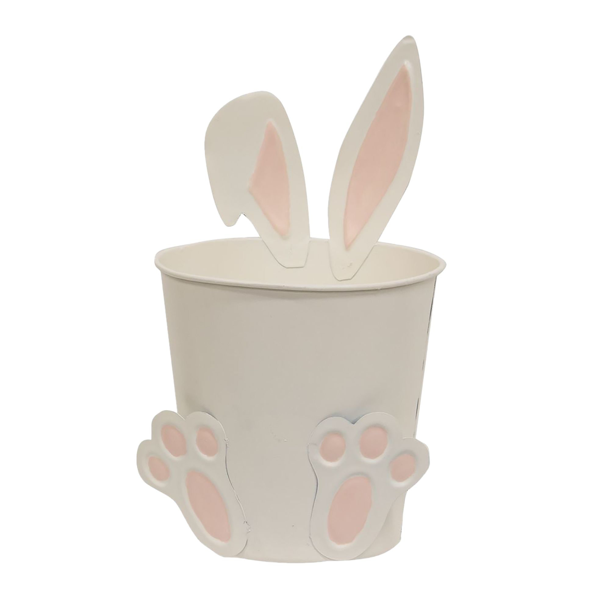 August Grove® Easter Bunny Metal Bucket | Wayfair