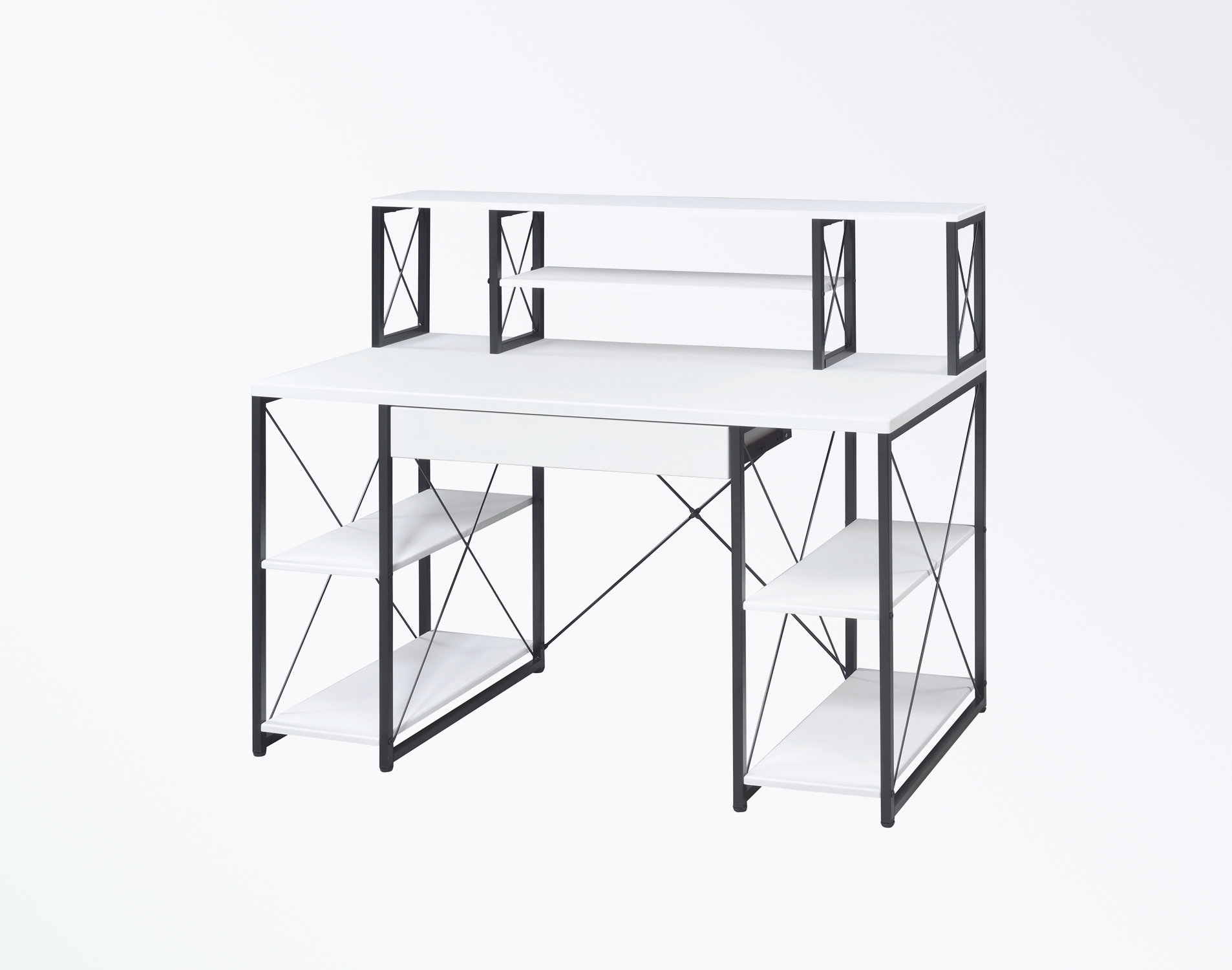 Latitude Run® Desk with open shelf and one drawer - Wayfair Canada