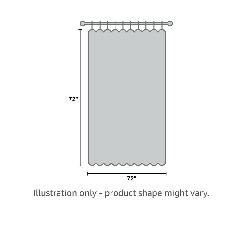 Gracie Oaks Linen Button Farmhouse Beige Shower Curtain | Wayfair