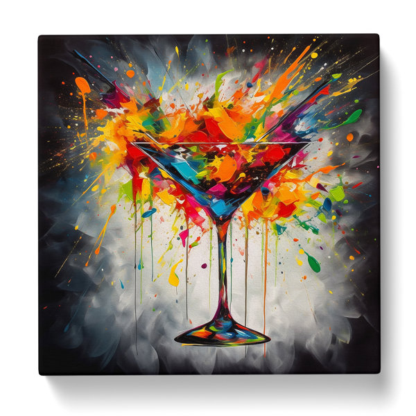 Marlow Home Co. Cocktail Abstract Art No.1 - No Frame Art Prints ...