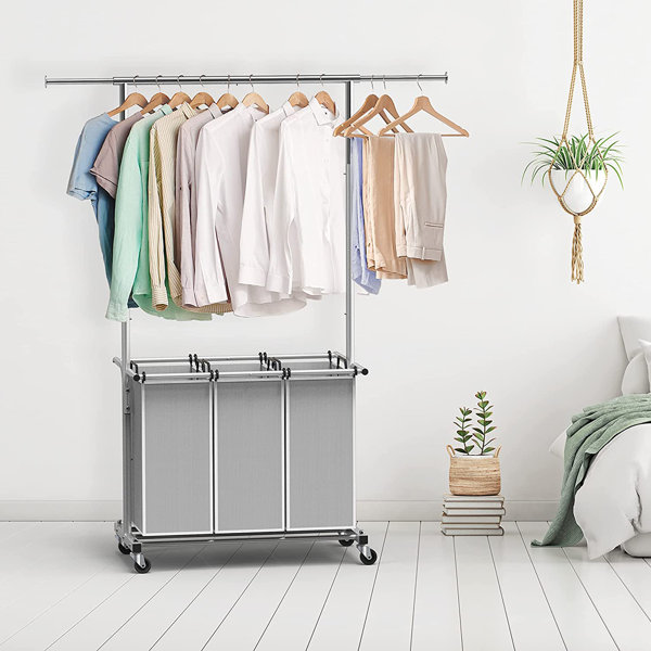 Hokku Designs Rolling Laundry Center | Wayfair