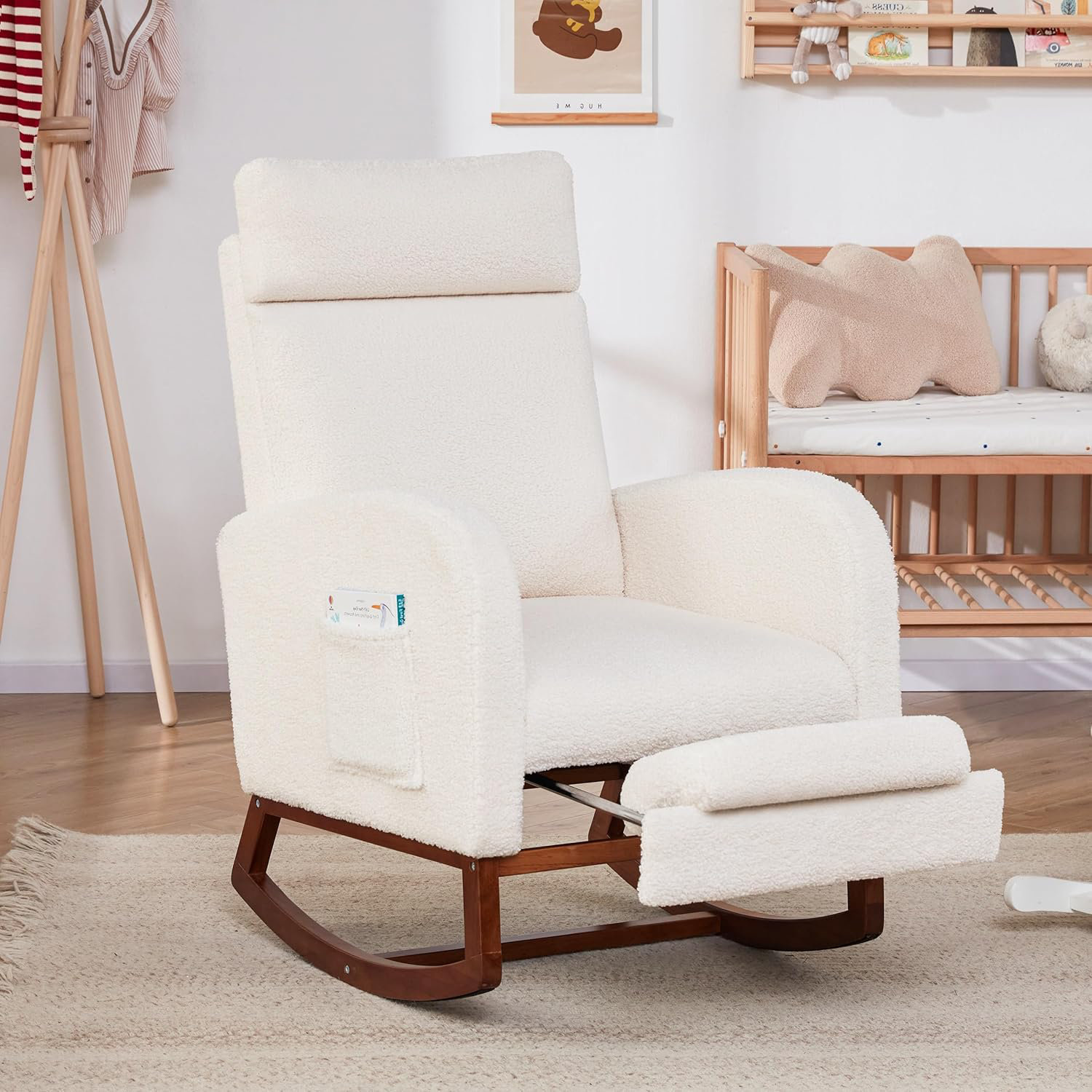 Hokku Designs Rocking Chairs with Foot Rest, Rocking Chair Nursery ...