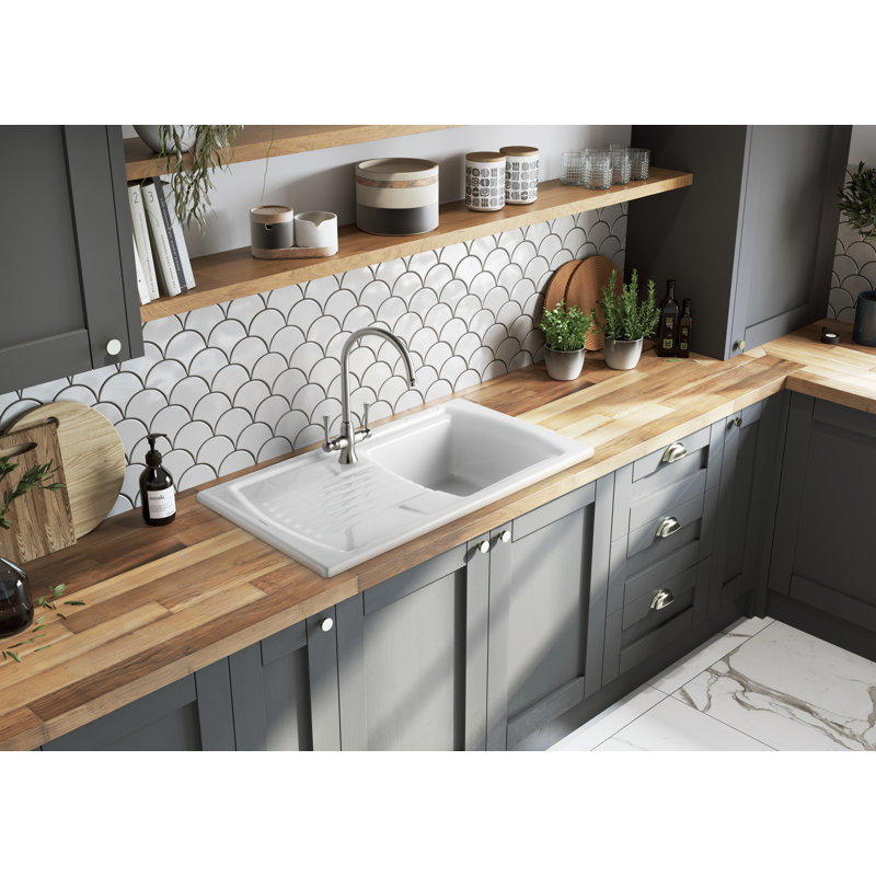 Rangemaster Sink & Taps Single Bowl Inset Kitchen Sink | Wayfair.co.uk