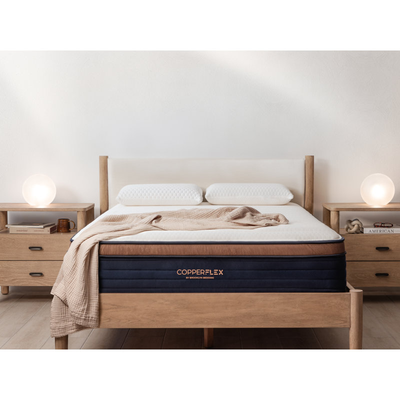 Brooklyn Bedding 14'' Medium-Firm Copper Infused Infused Memory Foam ...